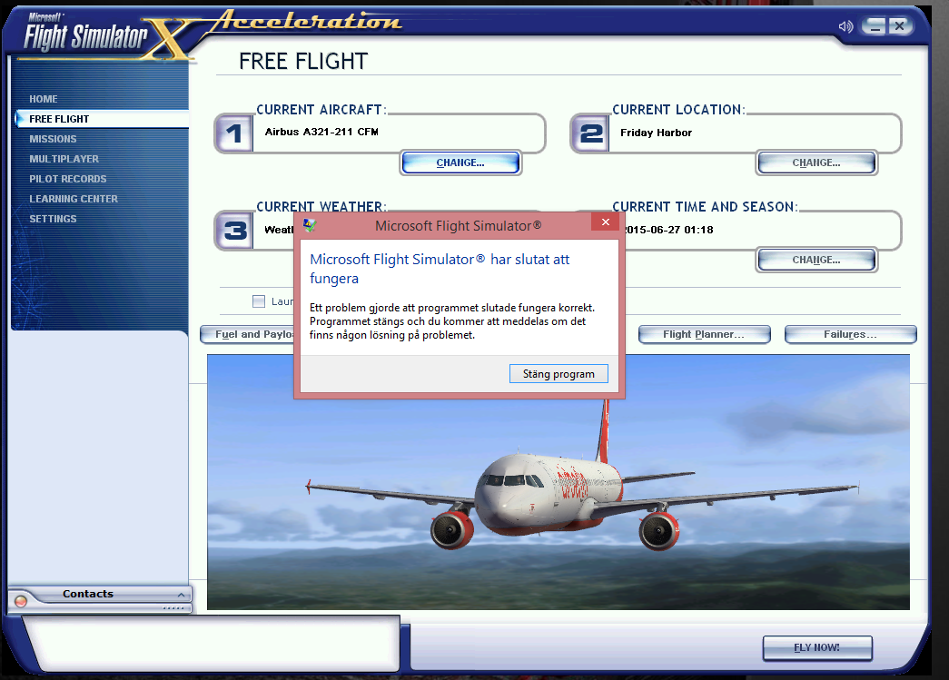 Airbus X Extended CTD when start FSX! - Diverse - AEROSOFT COMMUNITY ...